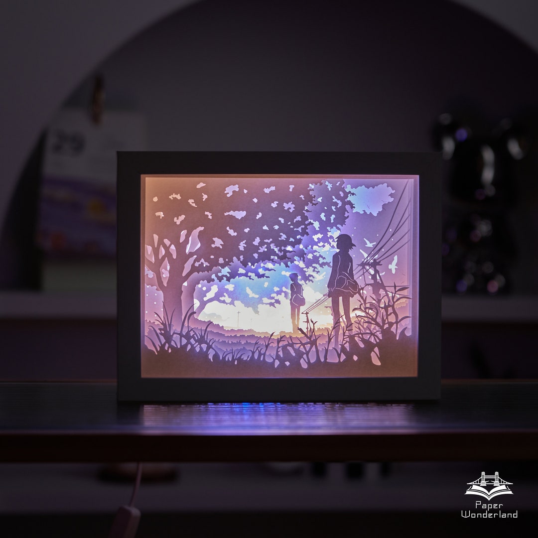 Papercut Light Box Paper Carving Light Box Night Light 3d Led Light Box ...