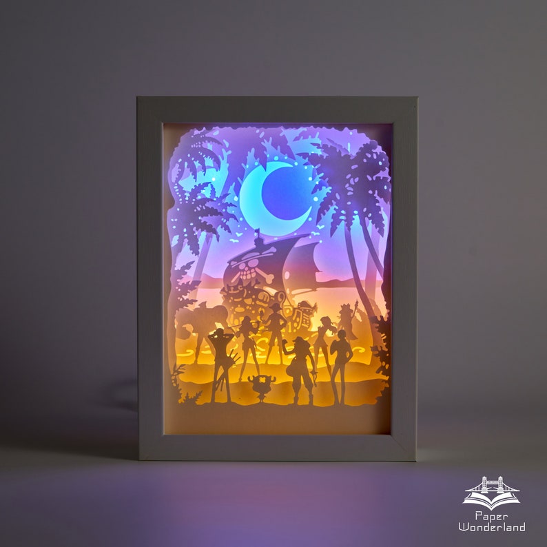 Papercut Light Box Paper Carving Light Box Night Light 3d Led Light Box ...