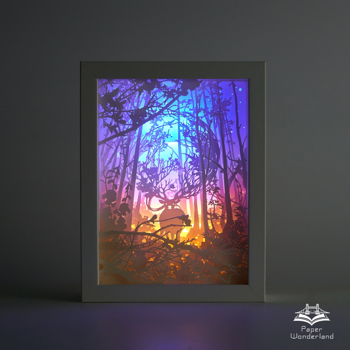 Papercut Light Box Paper Carving Light Box Night Light 3d Led - Etsy