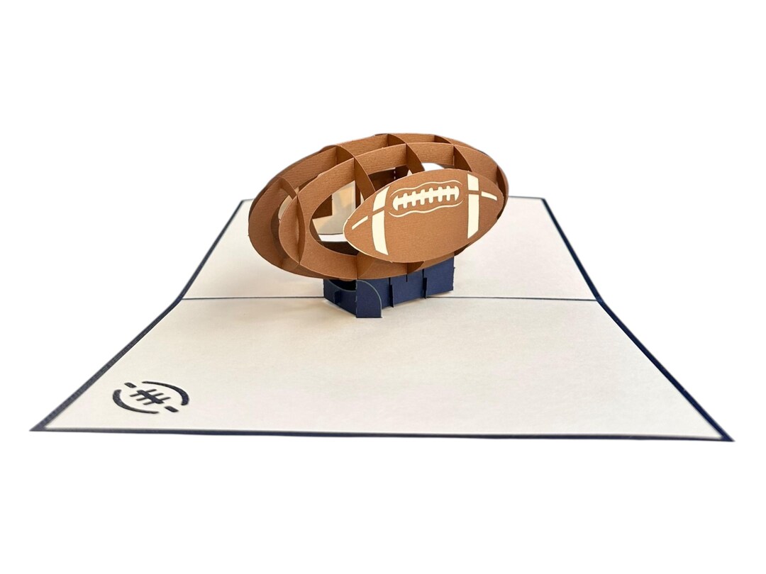 Football Pop up Birthday Card, Handmade 3D Paper Craft - Etsy