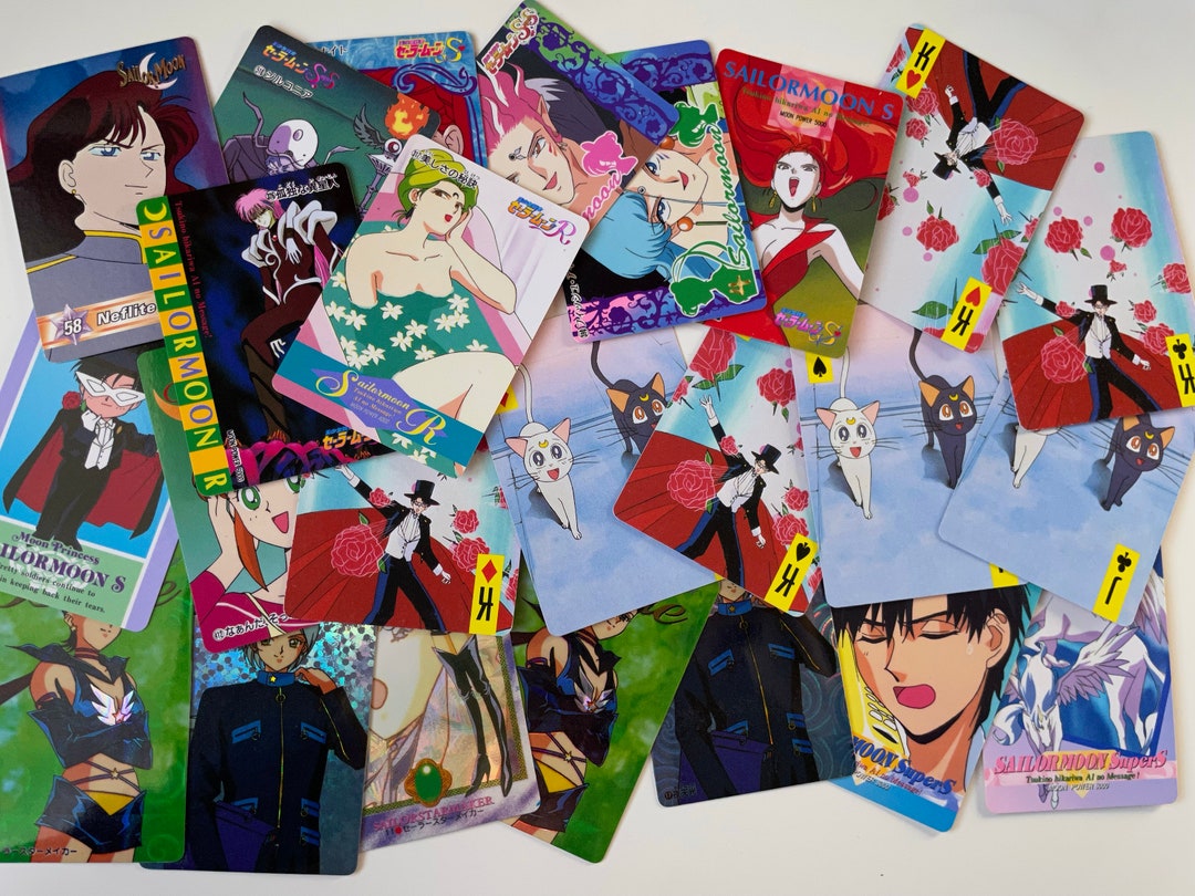 1x Sailor Moon Collector Card Vintage 90s Tuxedo Mask, Starlights, Luna ...