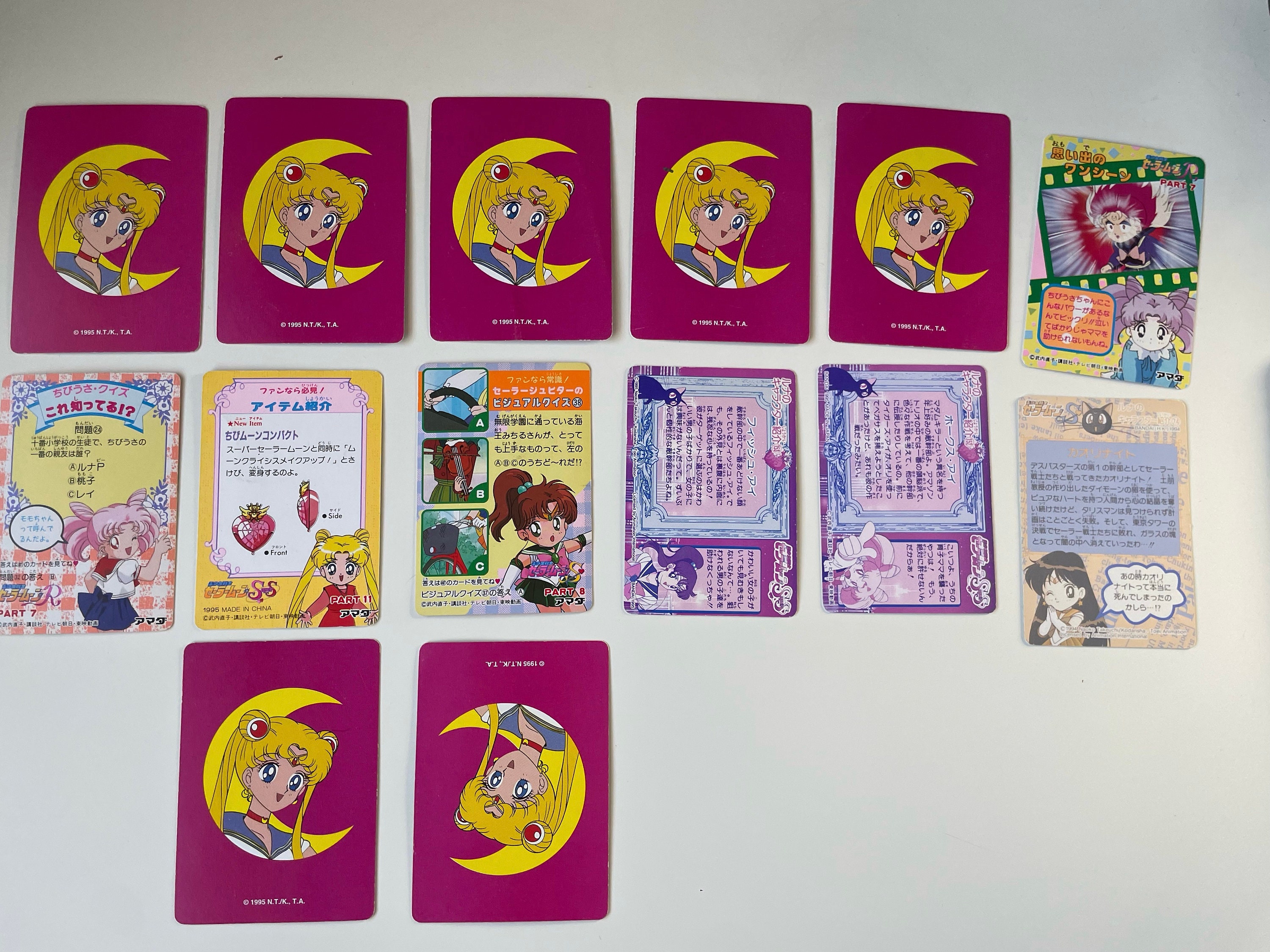 1x Sailor Moon Collector Card Vintage 90s Tuxedo Mask, Starlights, Luna ...