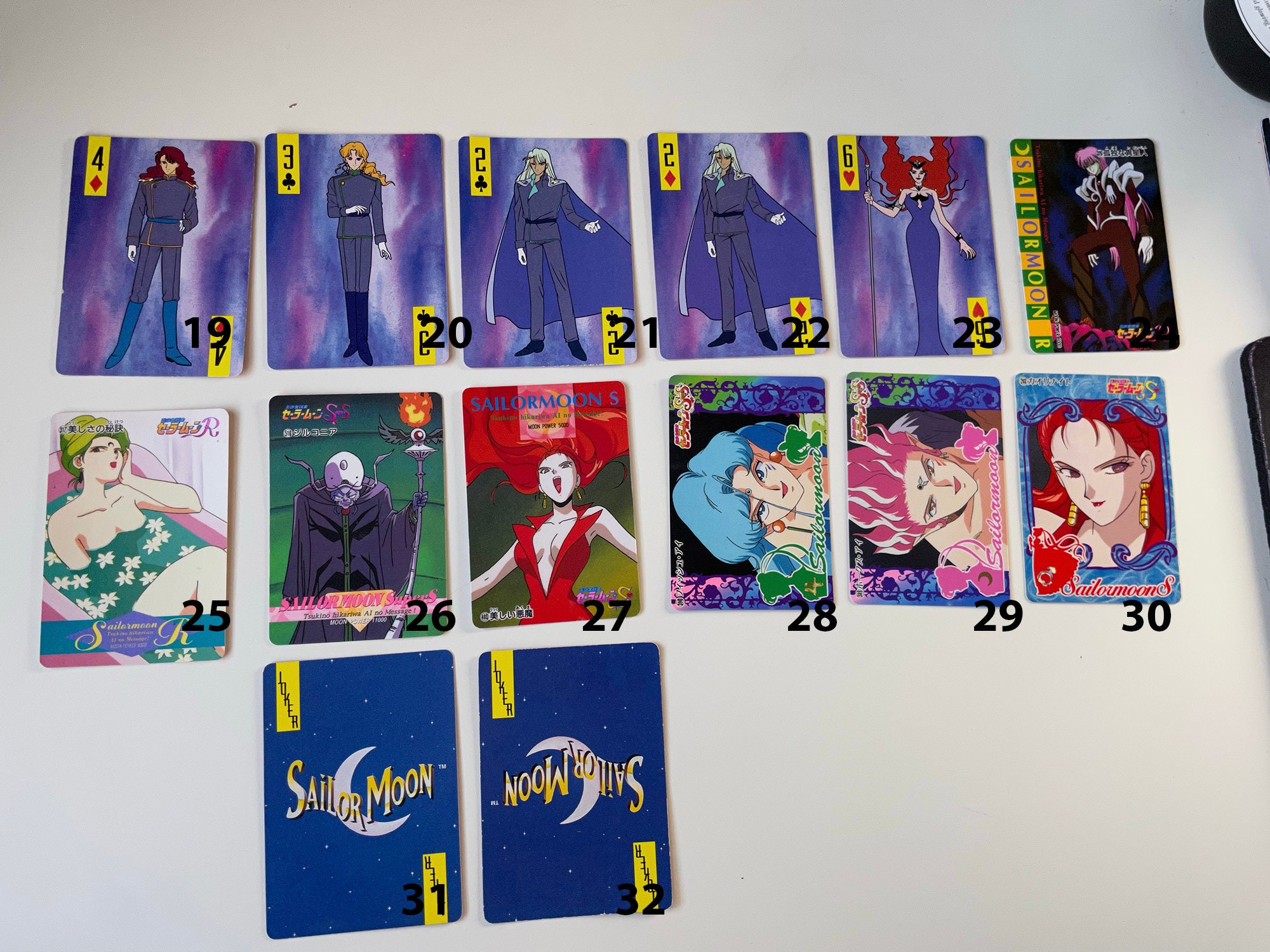 1x Sailor Moon Collector Card Vintage 90s Tuxedo Mask, Starlights, Luna ...