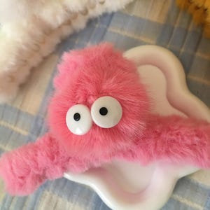 Super Cute Soft Fuzzy Claw Clip 4 Colors/ Hair Claw Clips/ Fluffy Hair ...