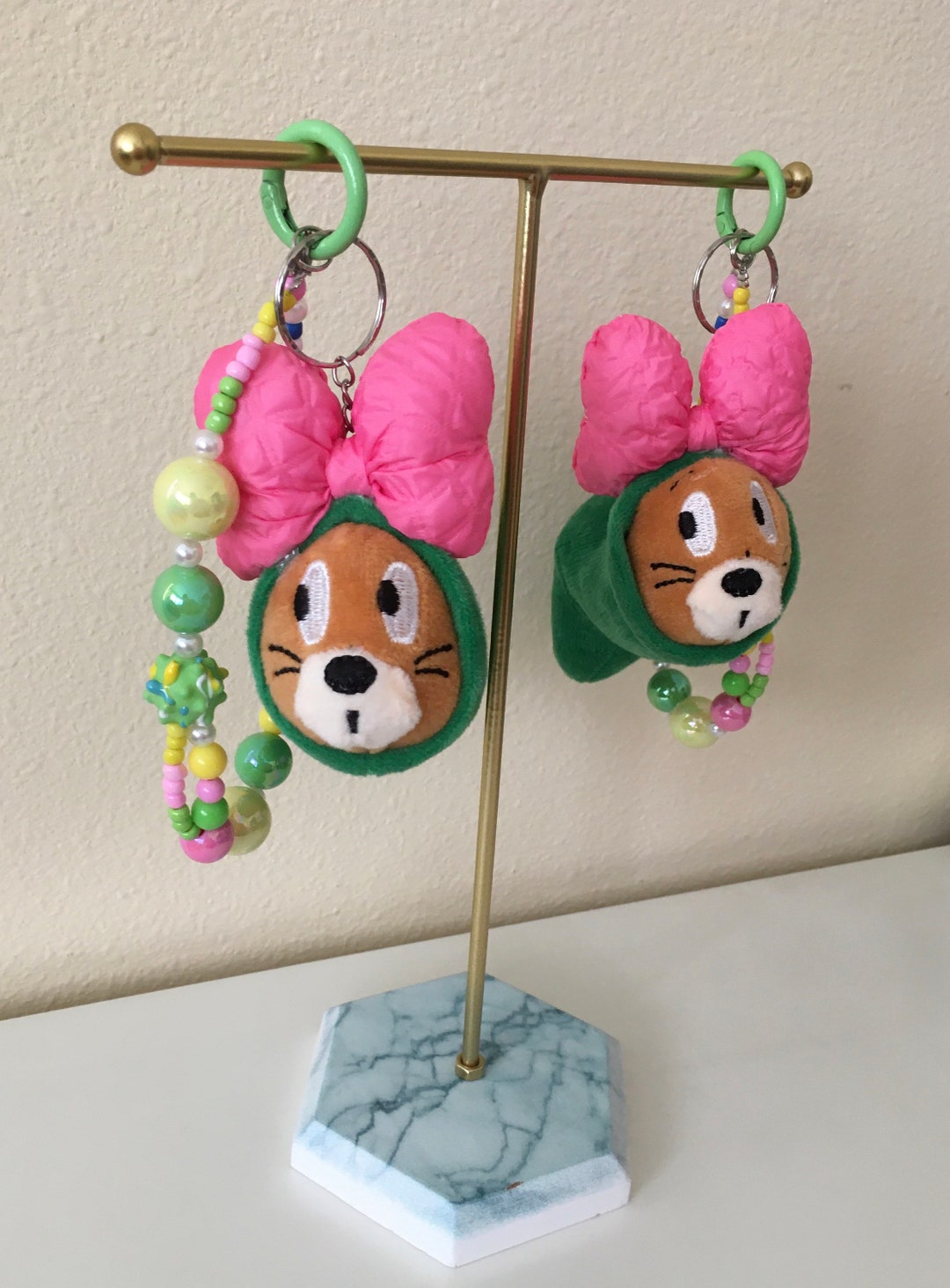 Tom & Jerry Cartoon Mouse Phone Chain/ Super Cute Jerry Mouse Plush ...