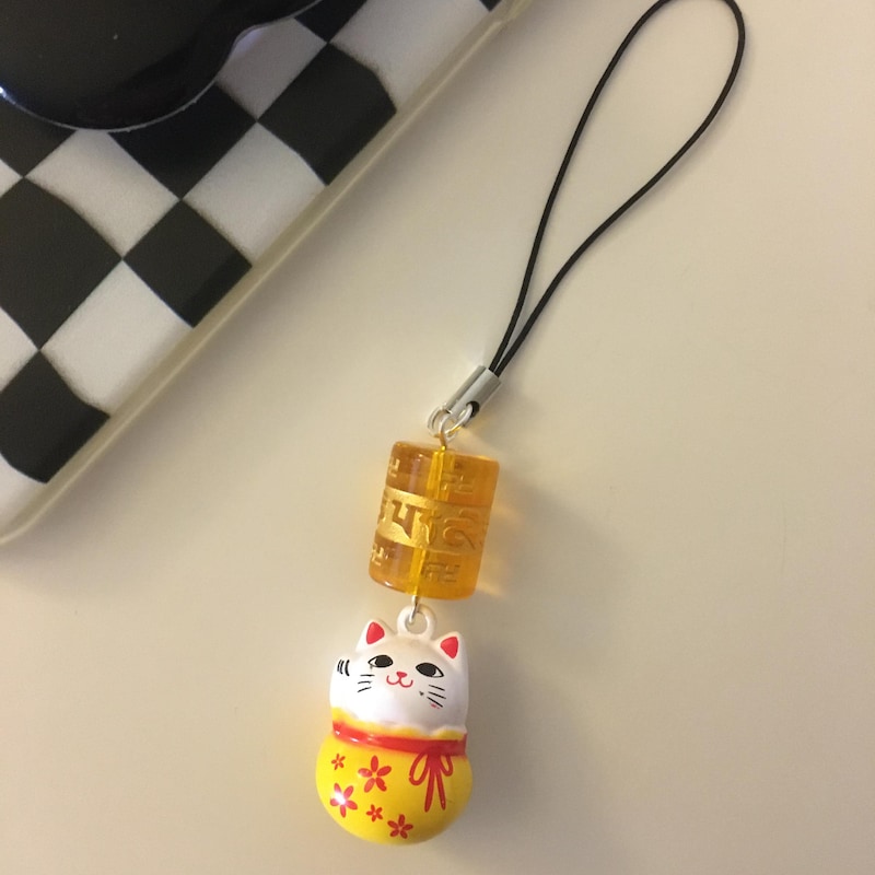 Lucky Cat Charm - Etsy
