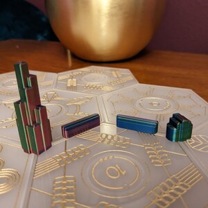 Art Deco Style Custom Catan Pieces - Etsy