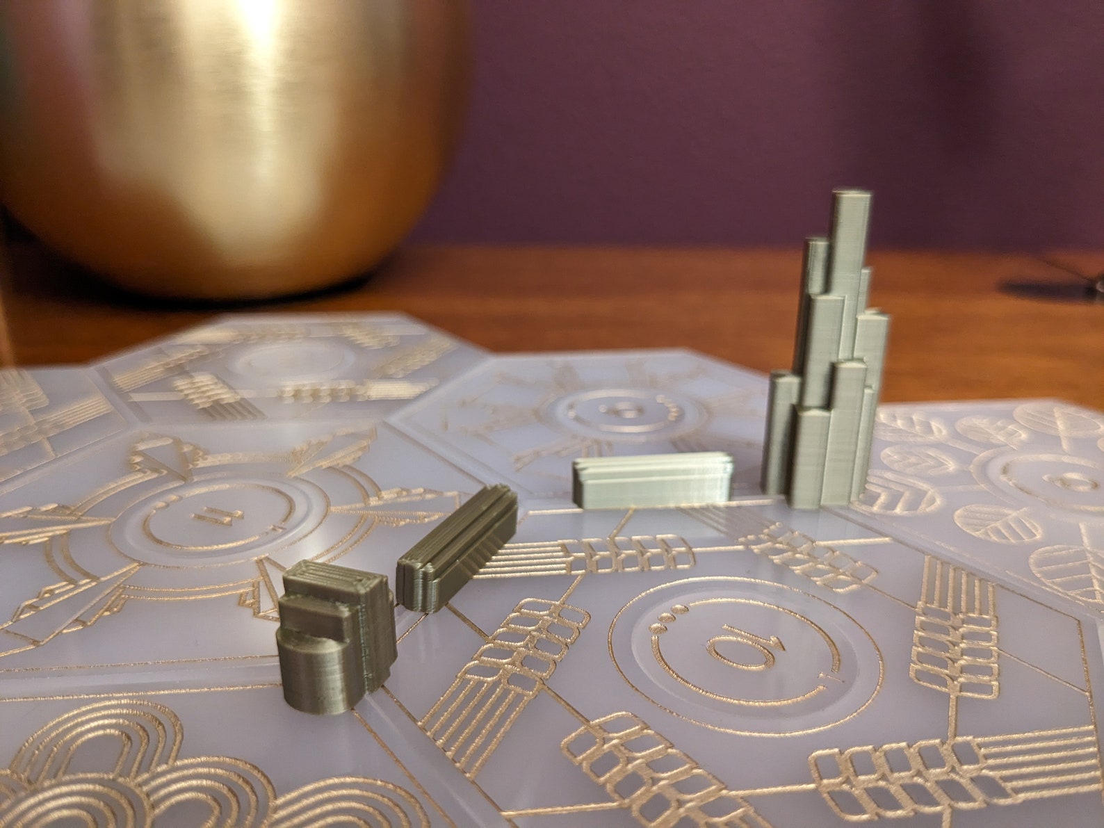 Art Deco Style Custom Catan Pieces - Etsy