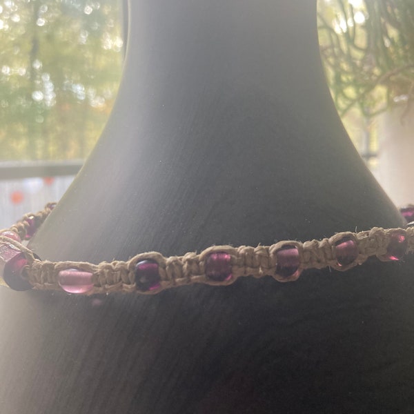 Hemp Choker Necklace - Etsy