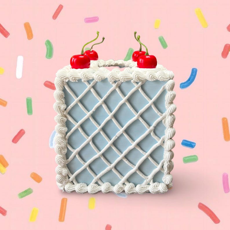 Fake Cake Tissue Box Cover - Vintage Cake Tissue Box Holder - Pastry ...