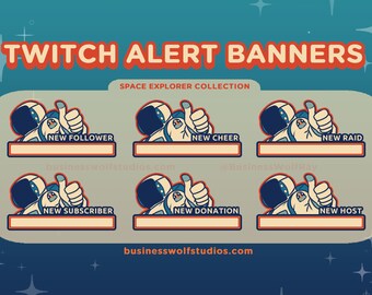 Starfield Nasapunk Nasacore Spacepunk Spacecore Twitch Alert Banner ...