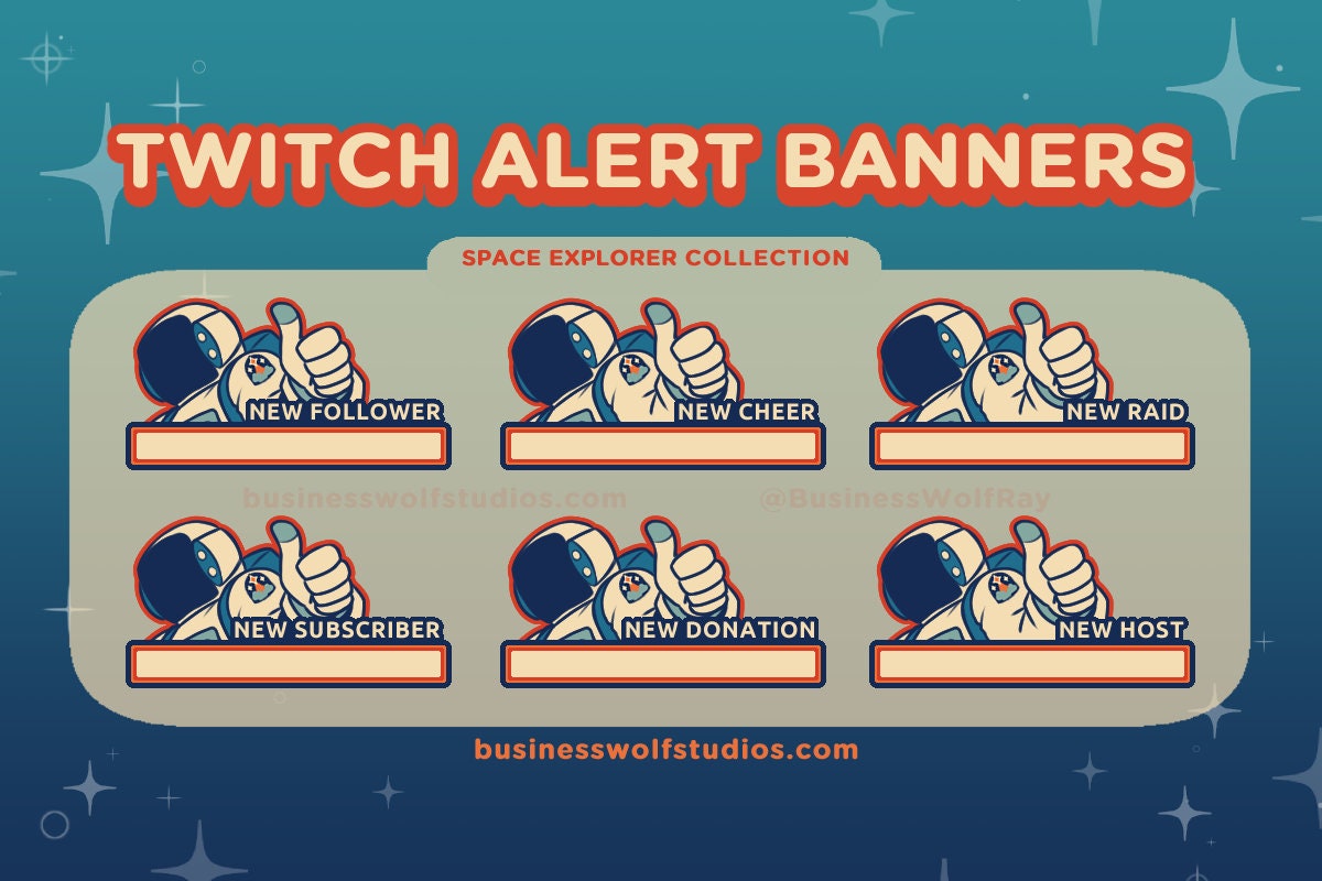 Starfield Nasapunk Nasacore Spacepunk Spacecore Twitch Alert Banner ...