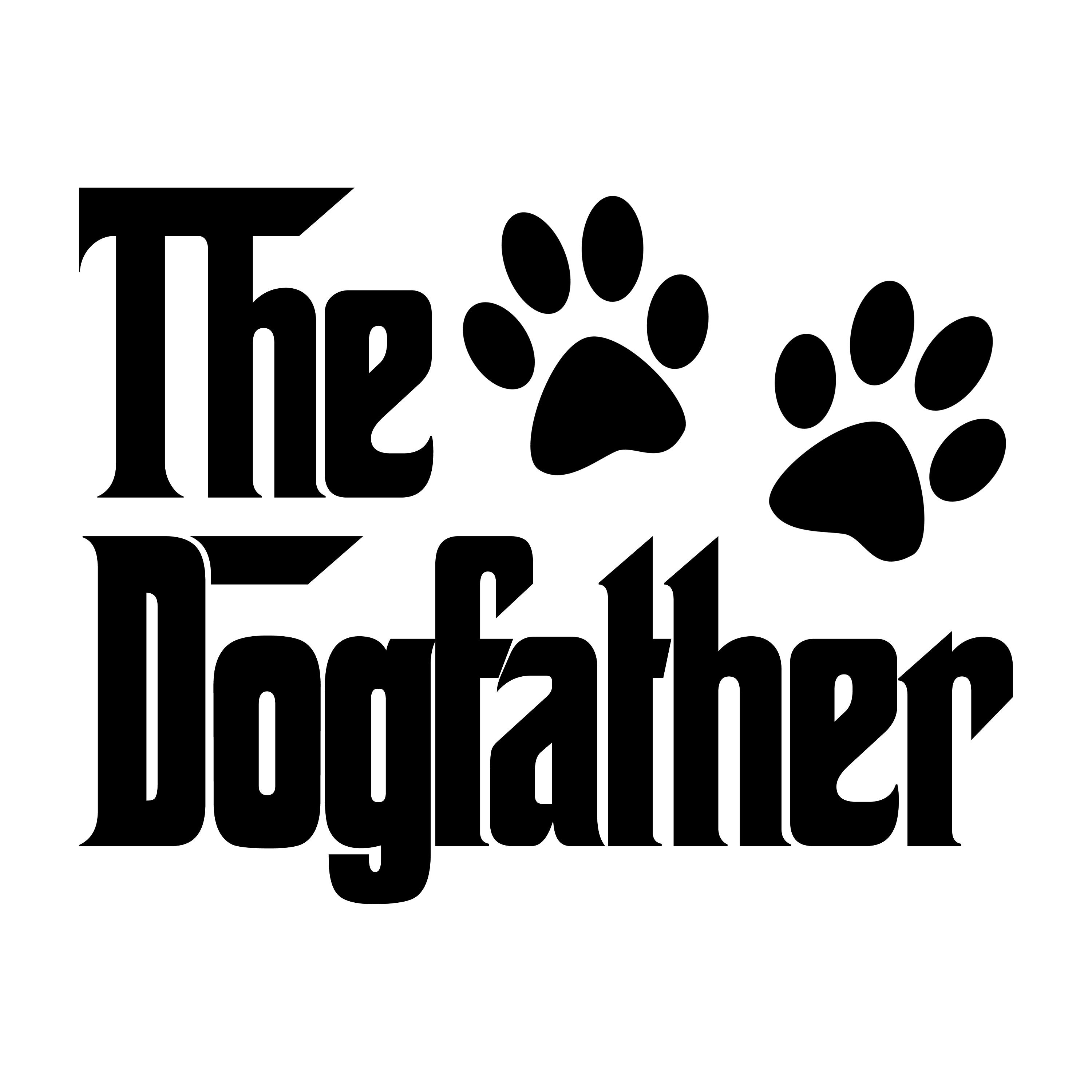 The Dogfather SVG PNG - Etsy