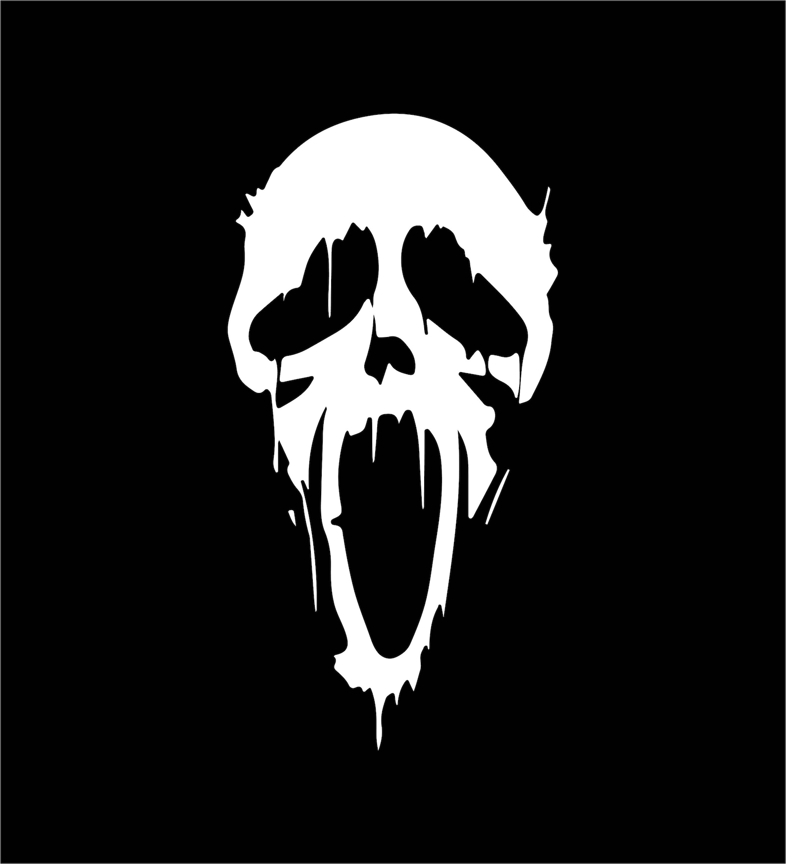 Ghostface Silhouette Mask, Scream SVG/PNG - Etsy
