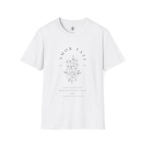 Amor Fati Friedrich Nietzsche Quote Floral T-shirt, Existentialism ...