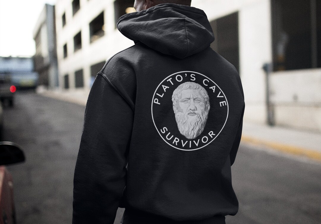 Plato's Cave Survivor Ancient Greek Philosopher Hoodie, Greece ...