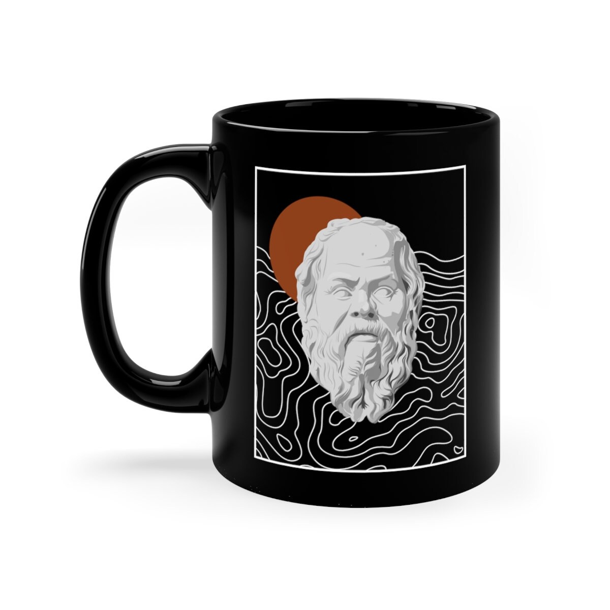 Socrates Ancient Greek Philosopher 11oz Black Coffee Mug the - Etsy