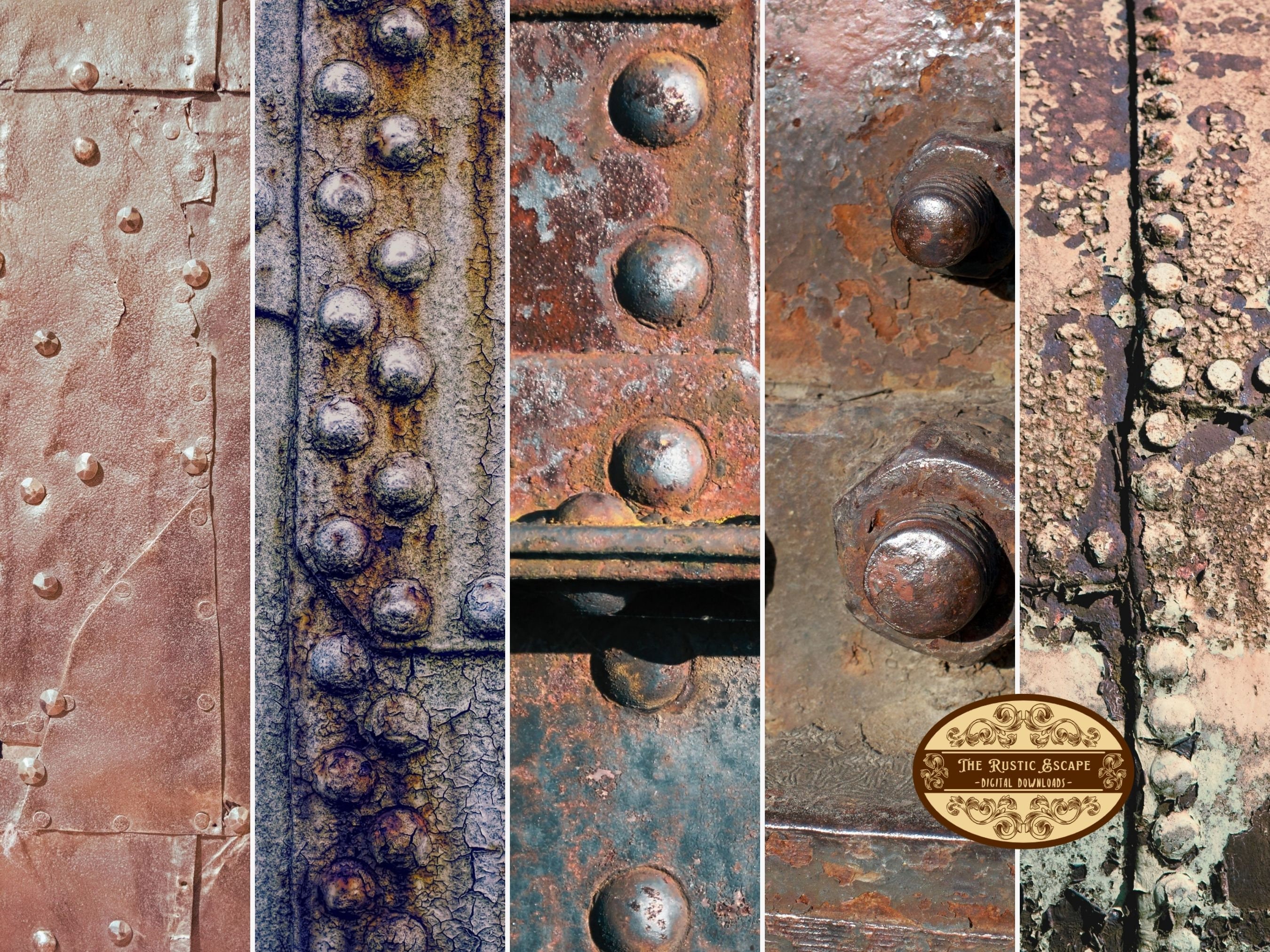 8.5x11 Metal With Rivets Background Scrapbook Papers, 16 Pages - Etsy