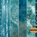 8.5x11 Teal Turquoise Textures Digital Background Scrapbooking Paper ...
