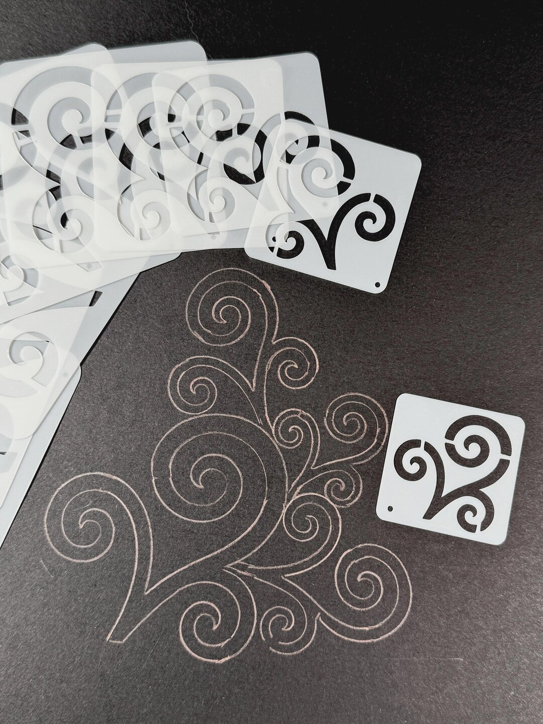 Set #S4- 9 Sizes, Stencil Design Tools for Creating Beautiful Mandala ...
