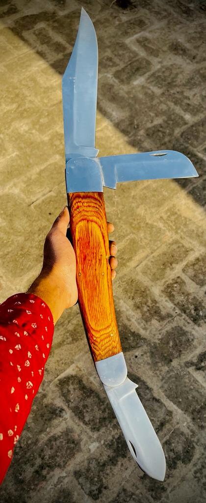 23 Inches Rare Find Vintage Antique Big Folding Knife, 1960's Knife ...