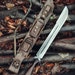 Handmade Forest Knife With Black Sling and Leather Sheath / SPRING ...
