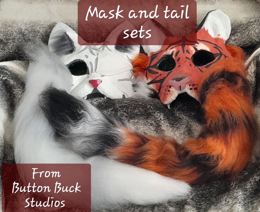 Premade Animal Mask and Tail Sets - Etsy
