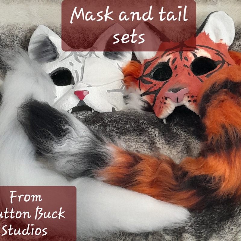 Therian Masks and Tail - Etsy