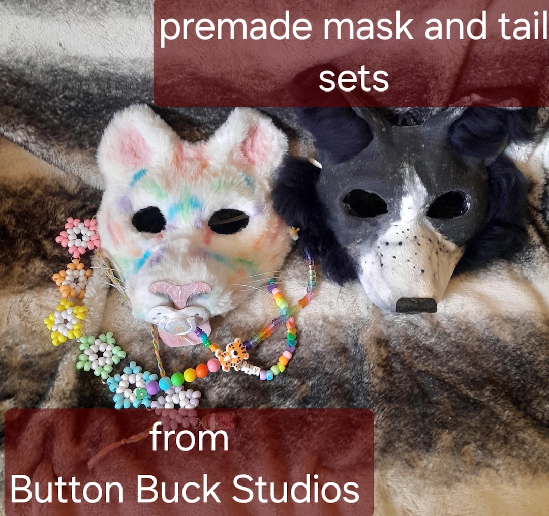 Premade Animal Mask and Tail Sets - Etsy