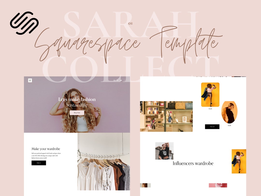 Squarespace Website Template - Squarespace Template for Fashion ...