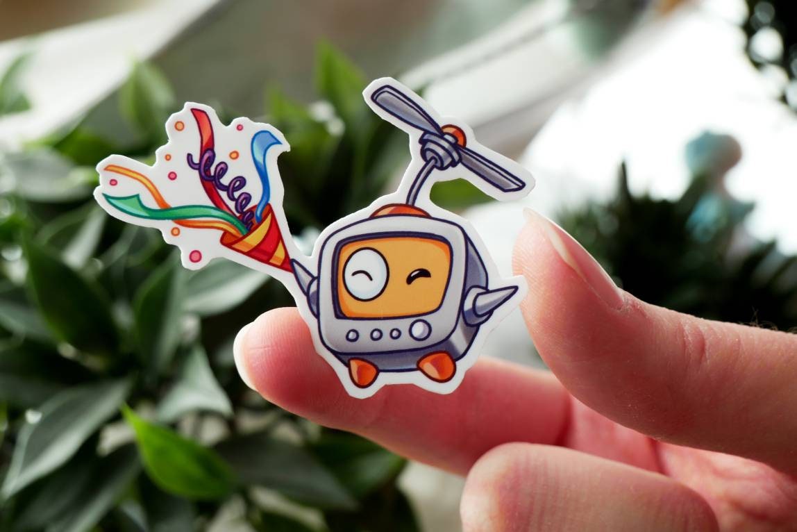 Telly 2.5 Inch Vinyl Sticker - Etsy