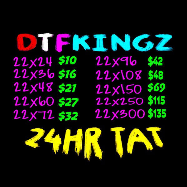Gang Sheet Print Dtf - Etsy