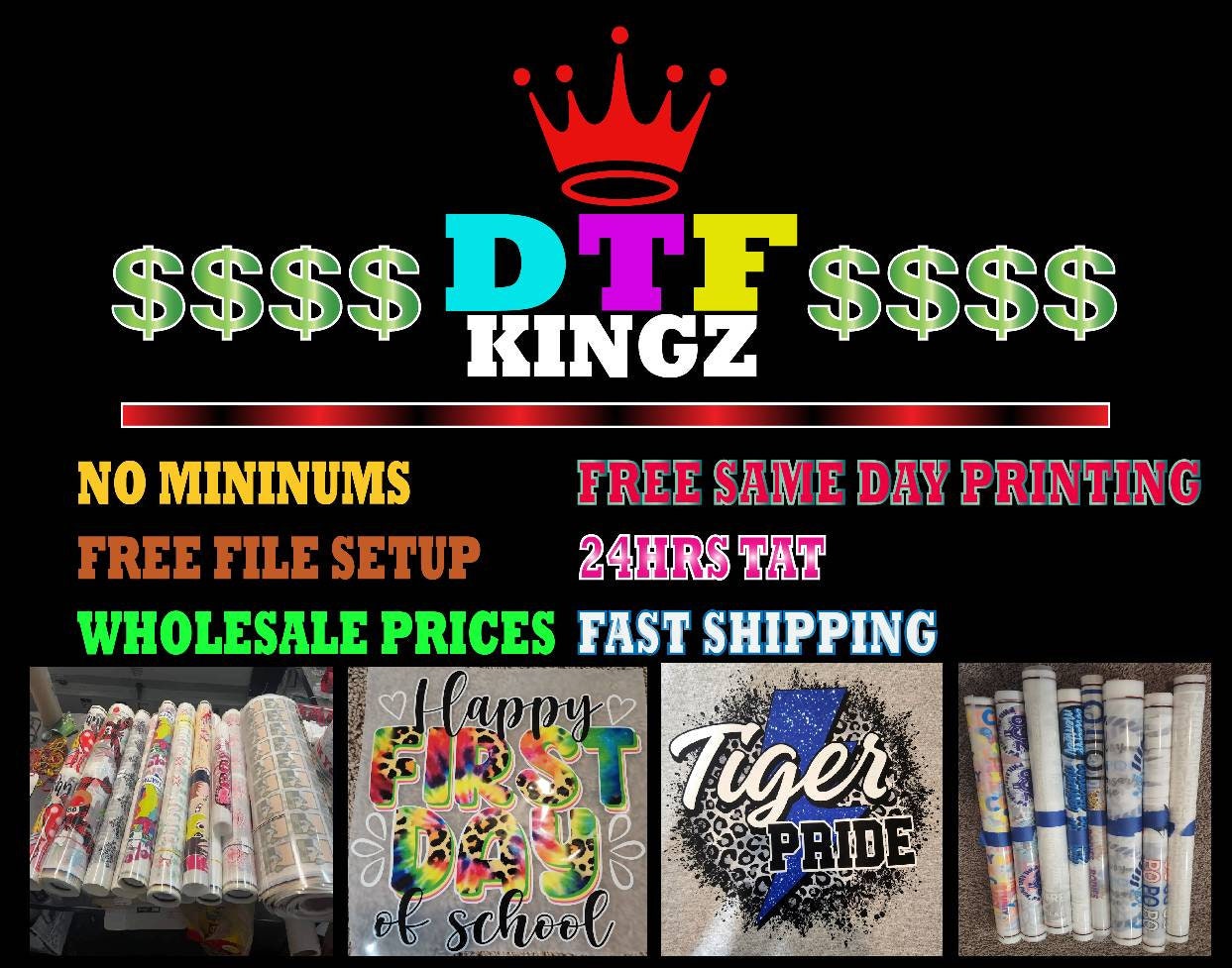 Custom DTF Gang Sheet Dtf Transfers Ready for Press DTF - Etsy