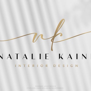 Script Initial Logo Business Logo Interior Design Logo - Etsy