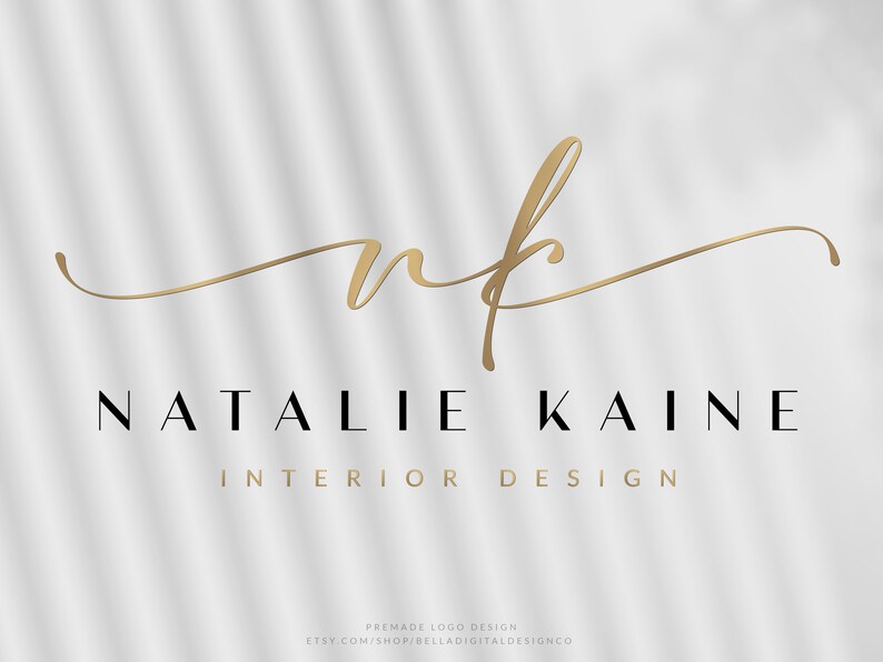 Script Initial Logo Business Logo Interior Design Logo - Etsy
