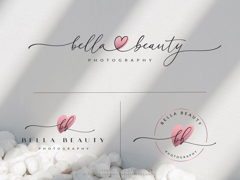 Heart Beauty Logo Boutique Logo Designs Salon Logo Premade - Etsy