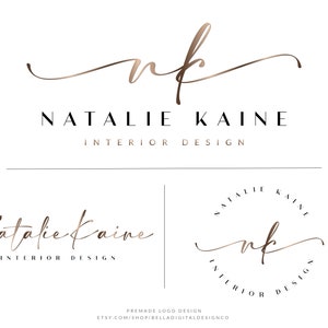 Script Initial Logo Business Logo Interior Design Logo - Etsy