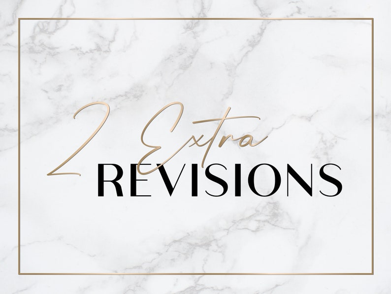2 Extra Revisions - Logo Branding Add-on - Etsy