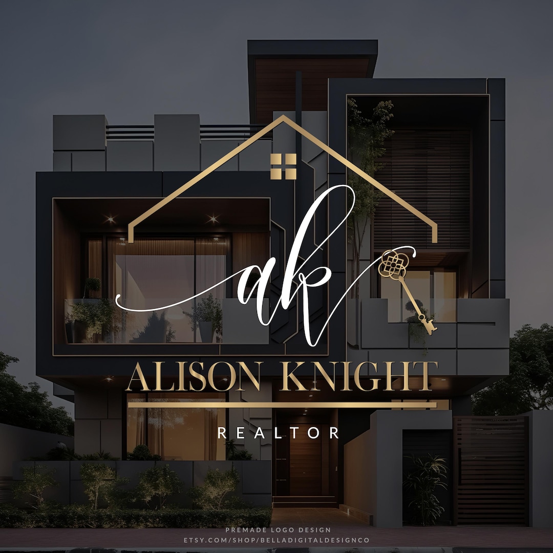 Realtor Logo Design, Realtor Logo With Key, Real Estate Logo Design ...