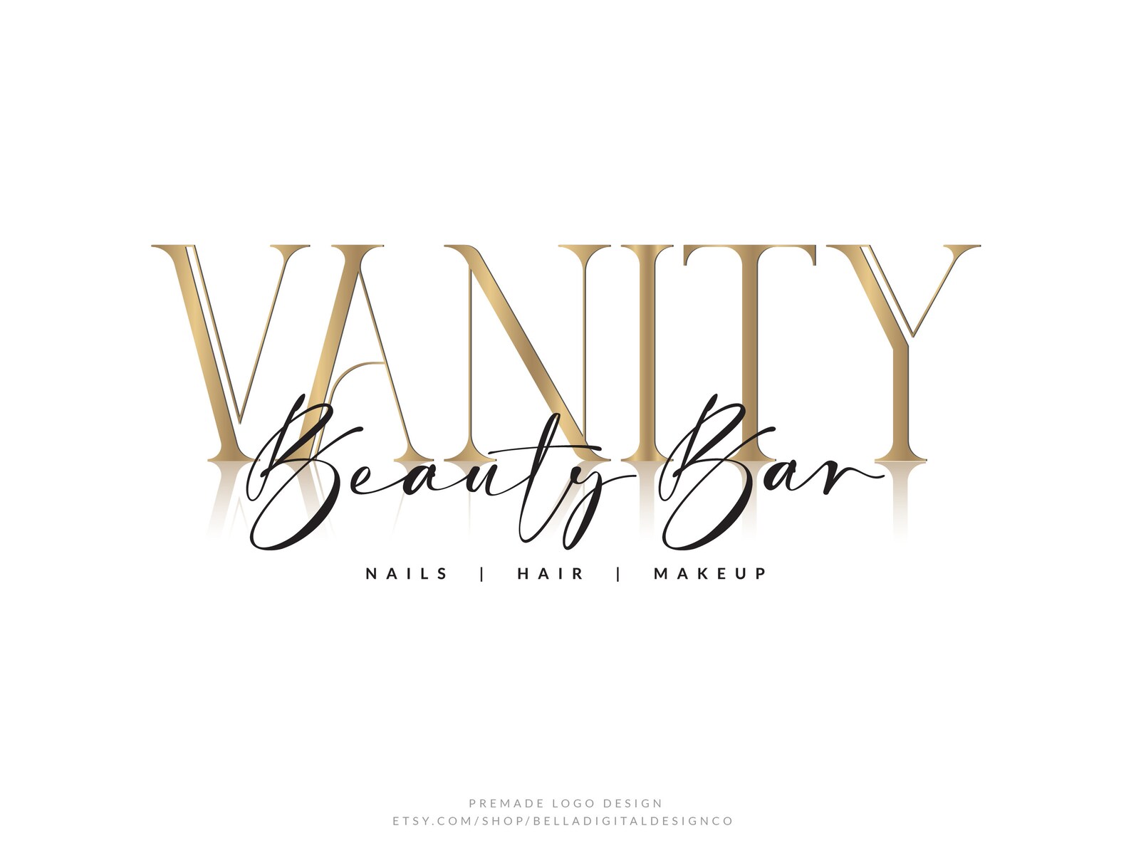 Beauty Logo Logo for Salon Gold Logo Design Luxury Logo - Etsy