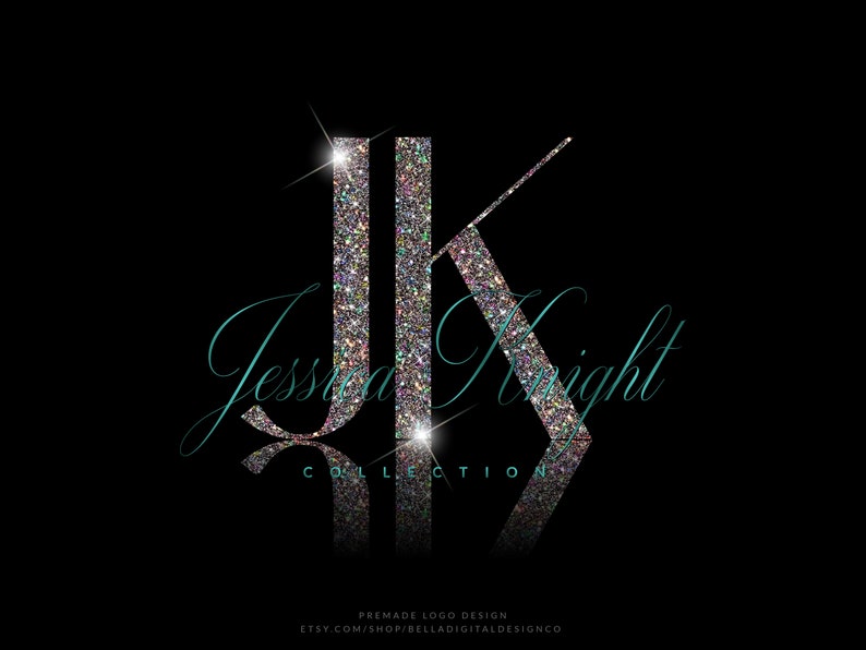 Glam Logo Sparkle Logo Diamond Glitter Logo Design Beauty - Etsy
