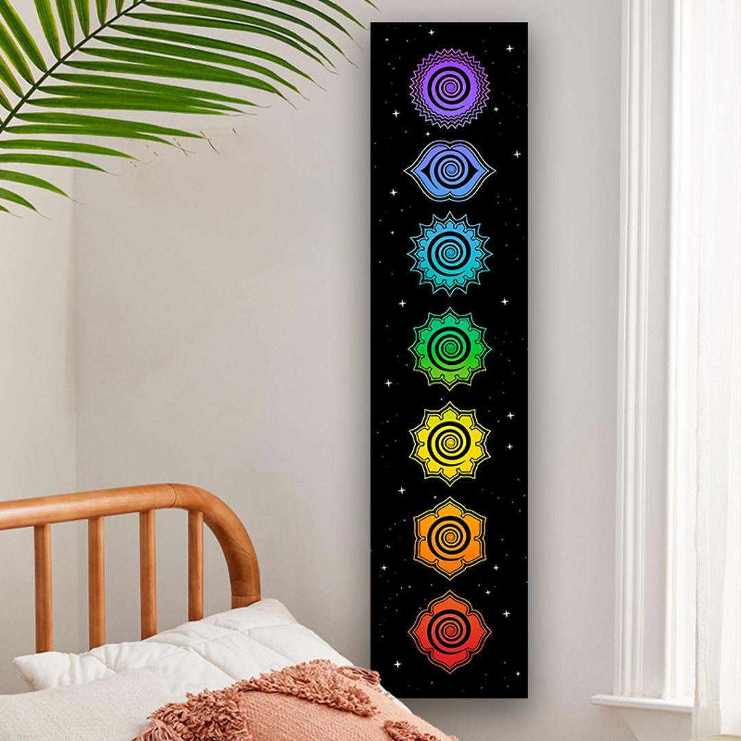 Rainbow Chakras Tapestry - Etsy