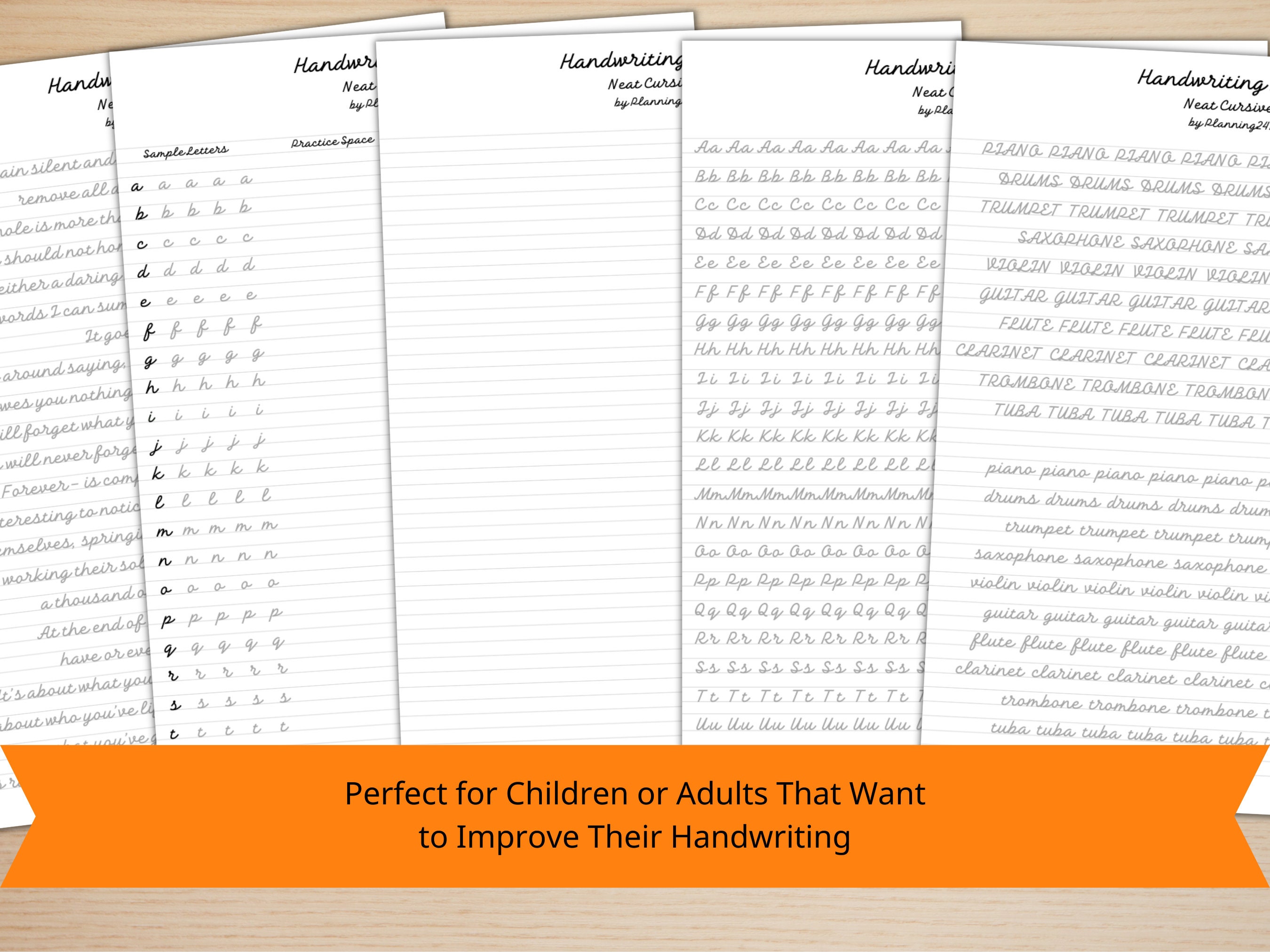 Neat Cursive Font Handwriting Practice Bundle Handwriting - Etsy