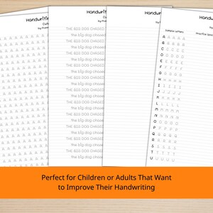 Cute Font Handwriting Practice Bundle Handwriting Worksheet - Etsy