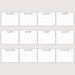 2025 and 2026 Blank Monthly Calendar Bundle | Simple Font Calendar ...