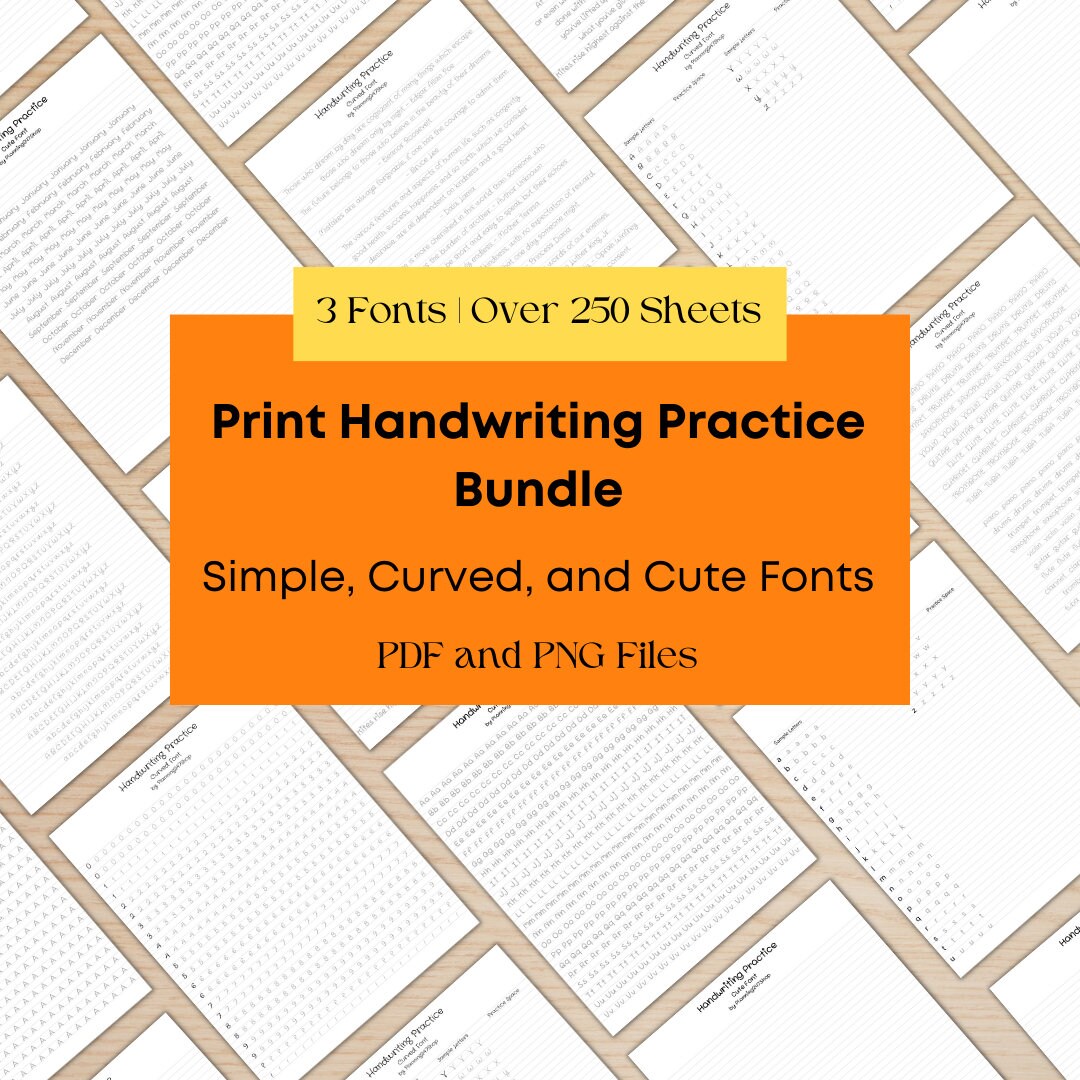 Print Handwriting Practice Bundle | Handwriting Worksheet for Kids ...
