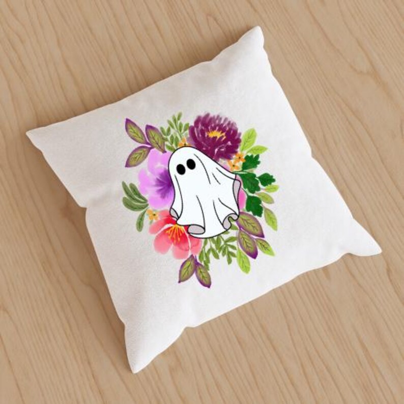Flower Ghost SVG Bundle | Ghost Flower SVG | Cute Ghost SVG | Cute ...