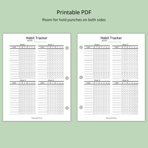 Weekly Habit Tracker | Goal Tracker | Fillable Habit Tracker | 7 Day ...
