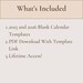 2025 and 2026 Blank Monthly Calendar Bundle | Simple Font Calendar ...