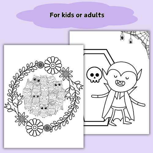 Halloween Character Coloring Pages | Halloween Coloring Book ...